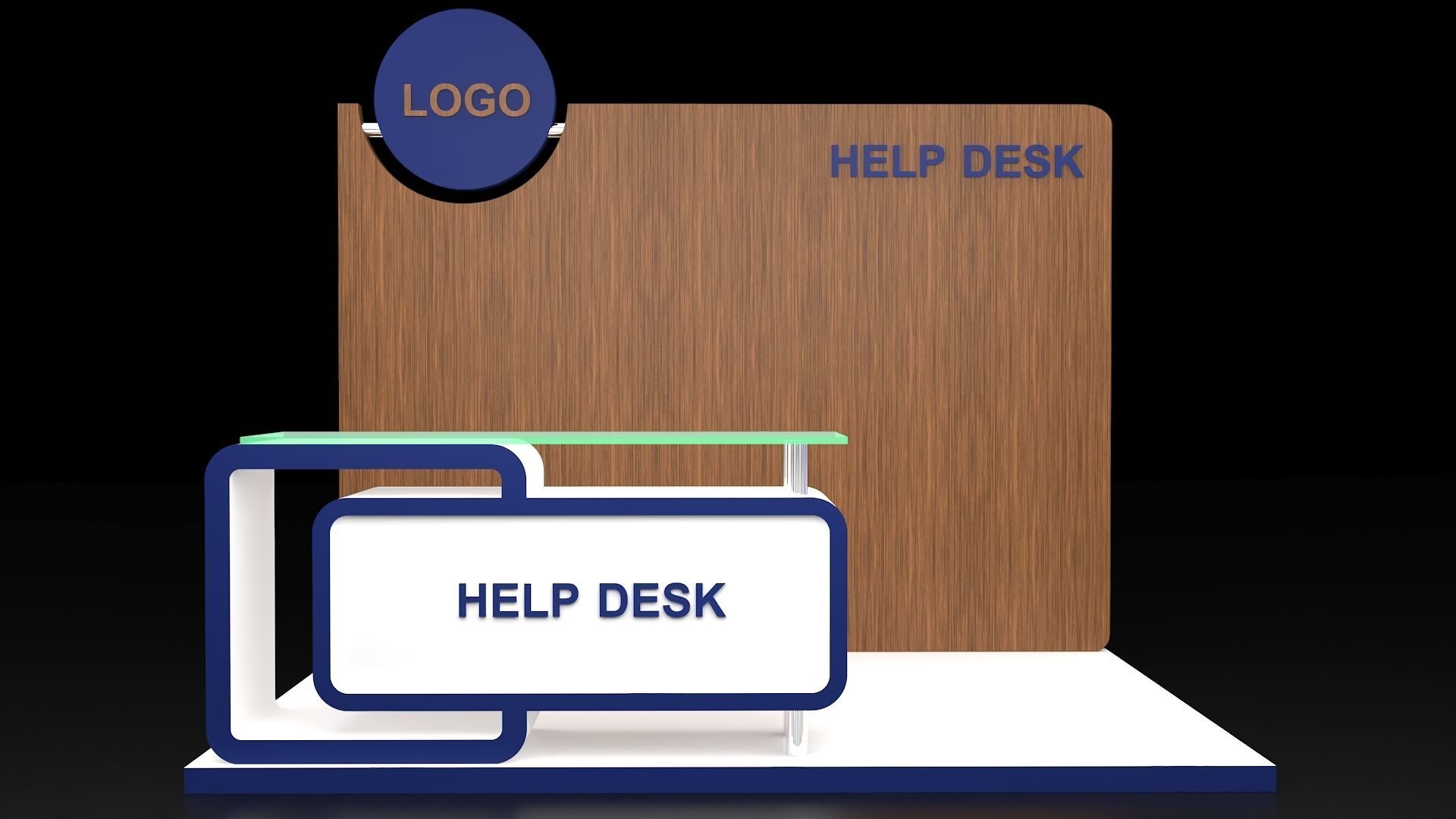 Help Desk 3D model | CGTrader