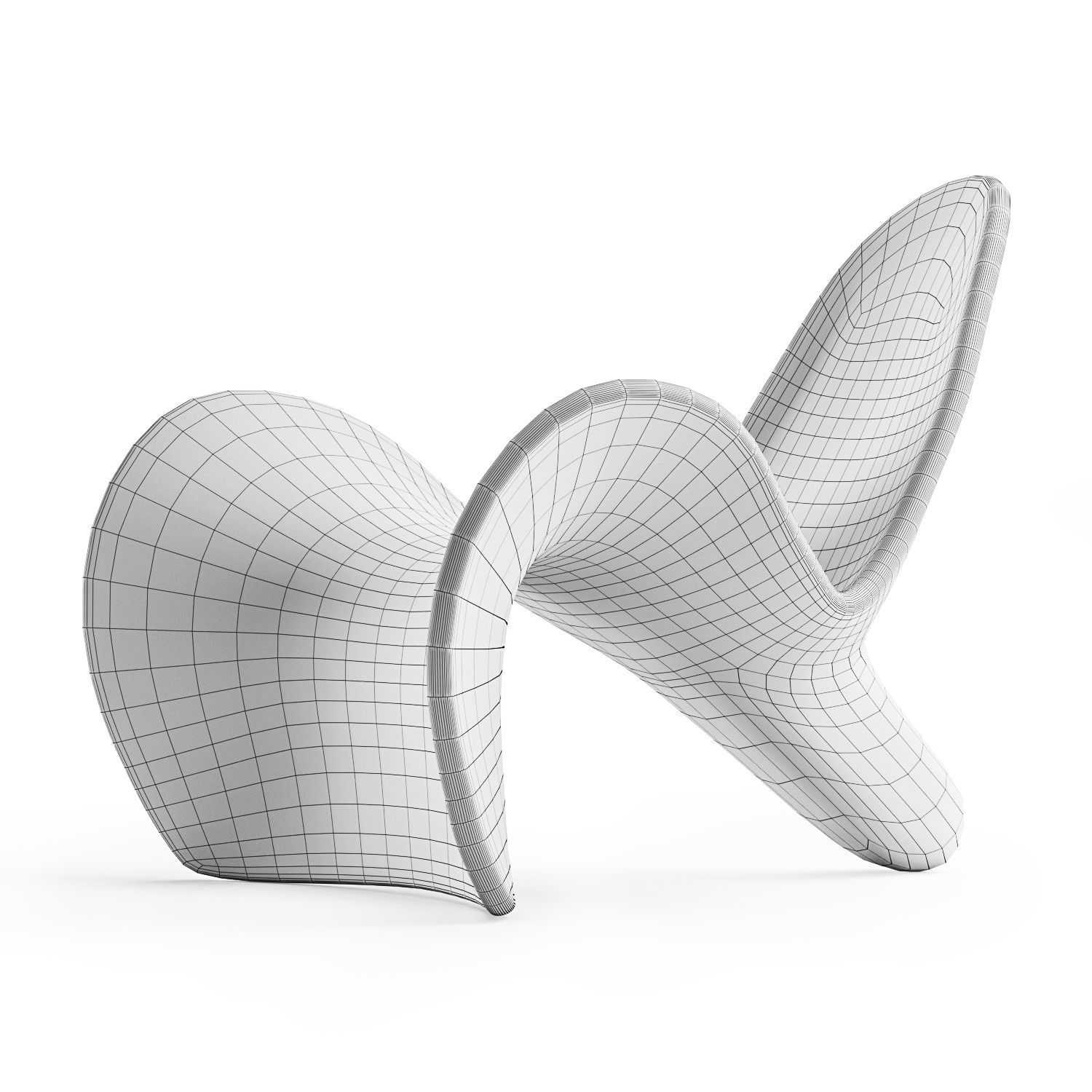 Fiberglass chair from Wendell Castles Molar Series 3D model | CGTrader