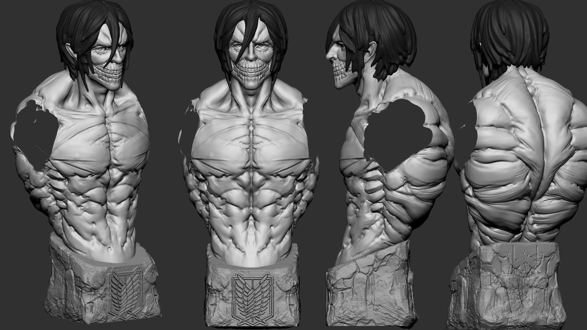 Eren Yeager Titan 3D model 3D printable | CGTrader