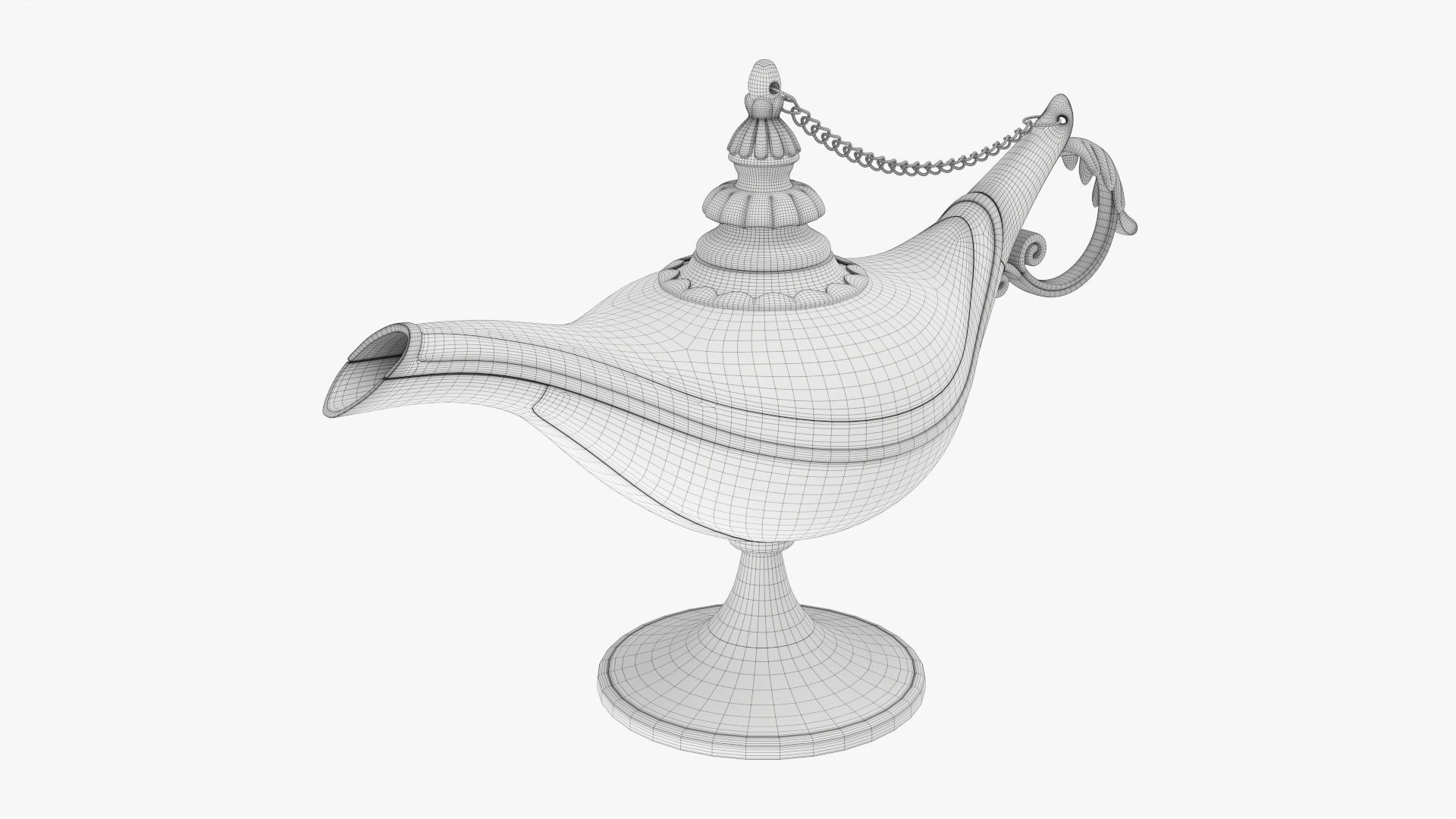 Magic Aladdin lamp 3D model | CGTrader