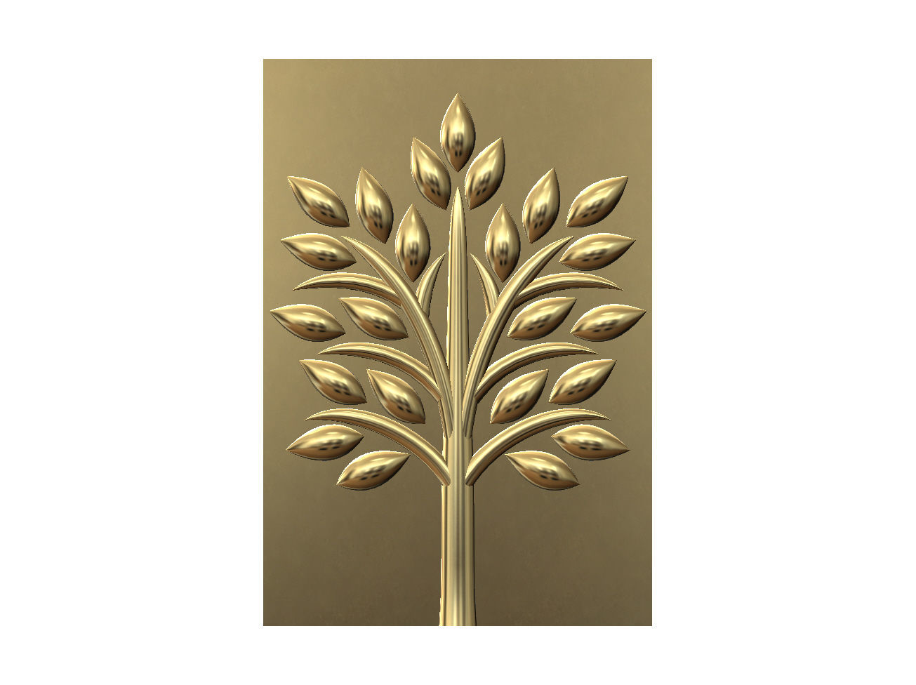 Simple tree relief 3d panel 3D model 3D printable | CGTrader
