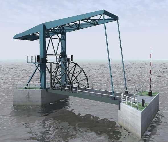 3D model Inland Moveable Small Bridge 3d model VR / AR / low-poly ...
