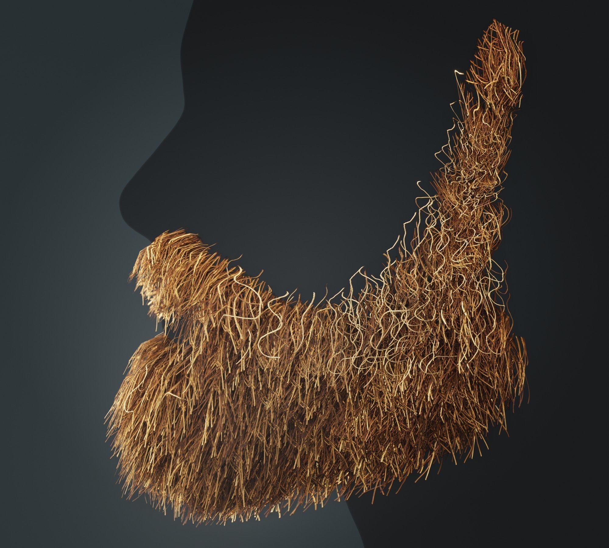 3D model Beard RealTime 17 Version 1 Low Poly VR / AR / low-poly | CGTrader