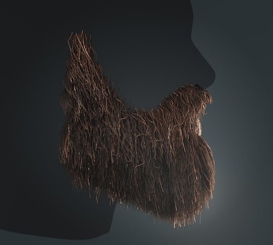 3D model Beard RealTime 19 Version 1 Low Poly VR / AR / low-poly | CGTrader