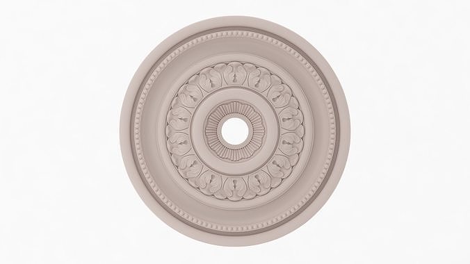 Classic Ceiling Medallion 24 3D model | CGTrader