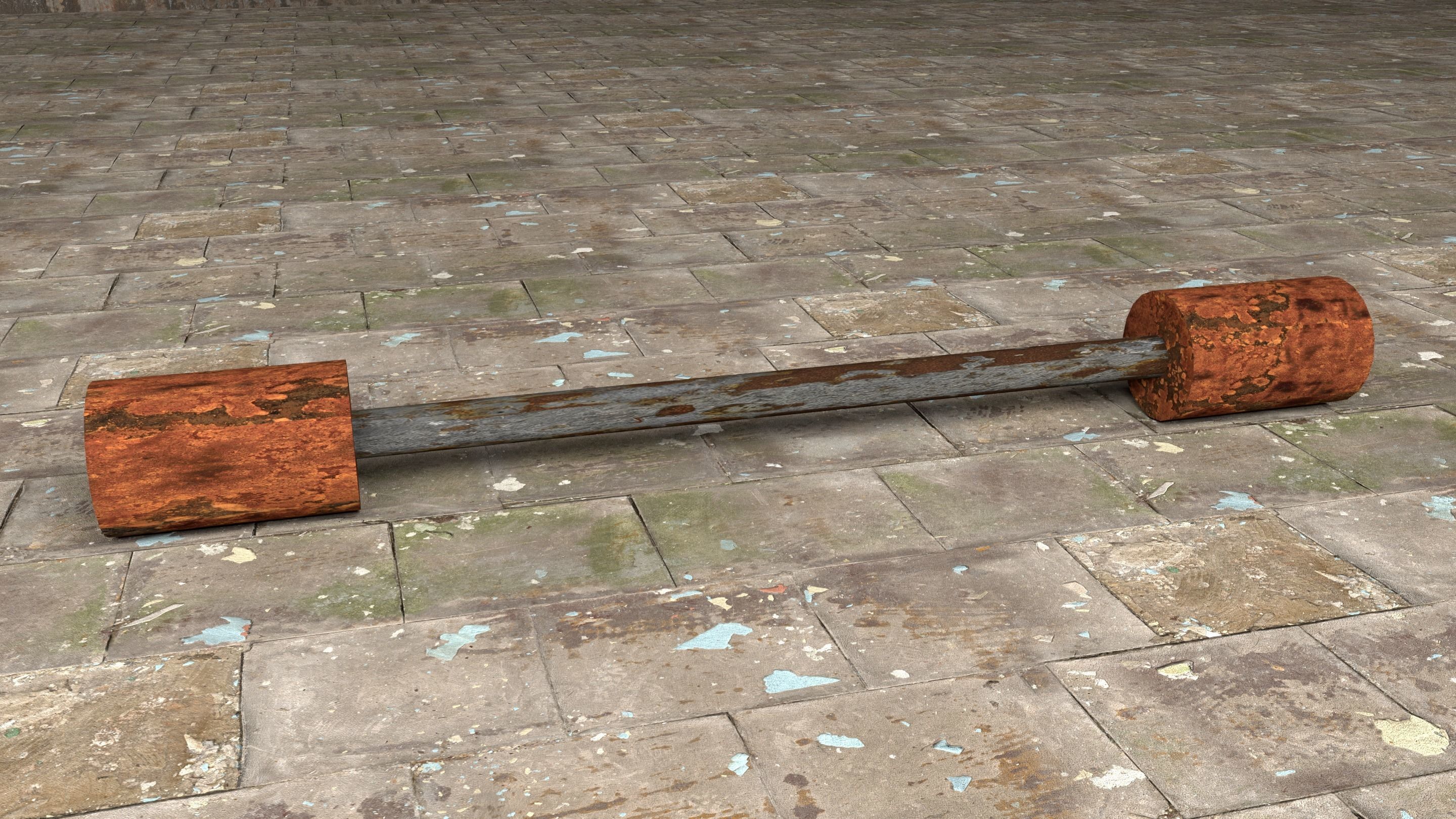 3D model Rusty Gym Equipment VR / AR / low-poly | CGTrader