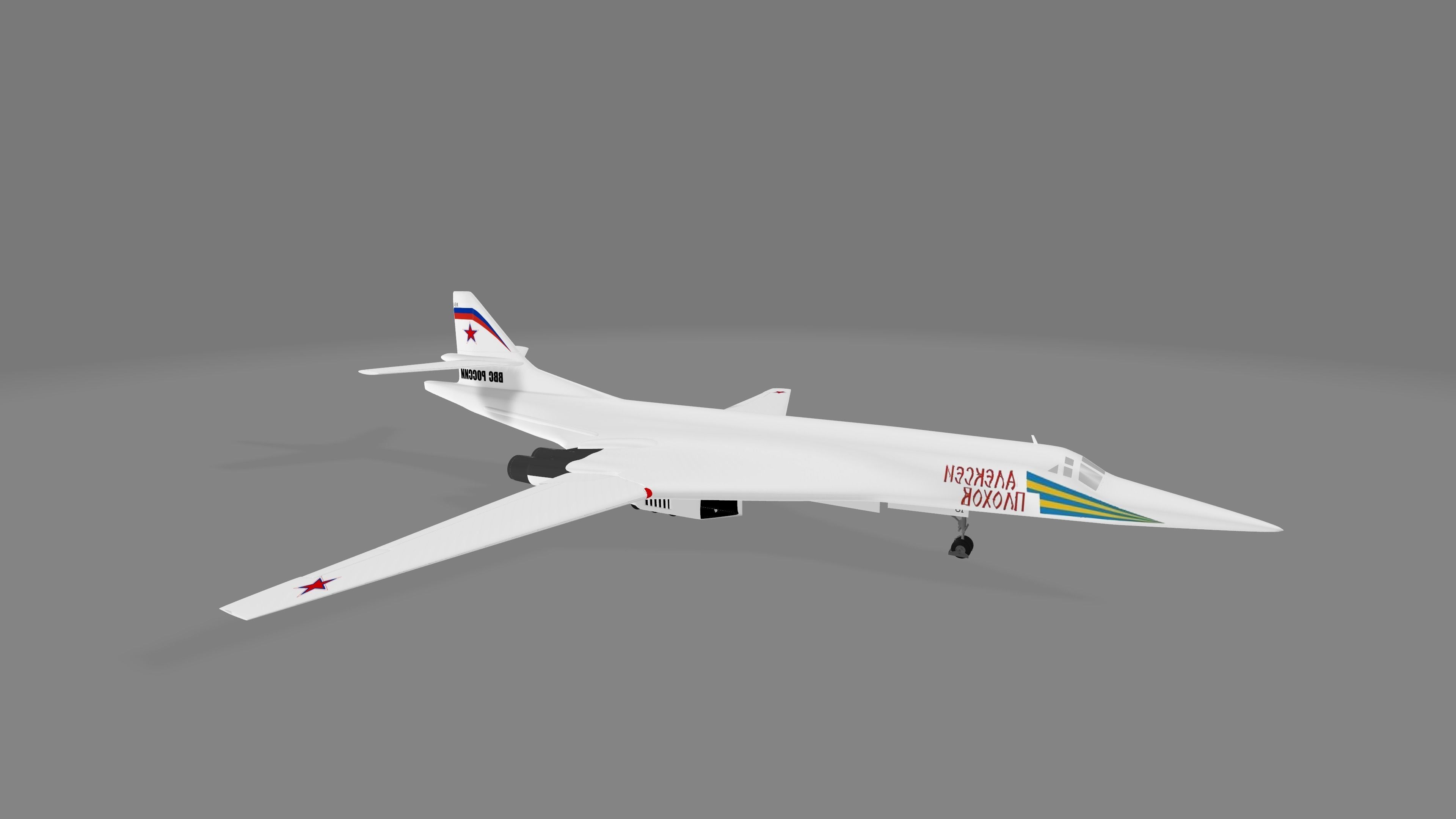 Tu-160 free 3D model | CGTrader