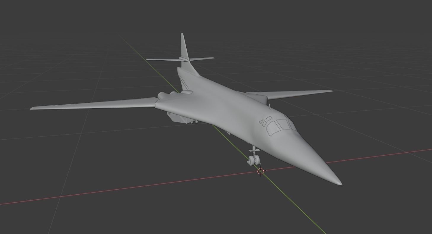 Tu-160 japanese fighter jet free 3D model | CGTrader
