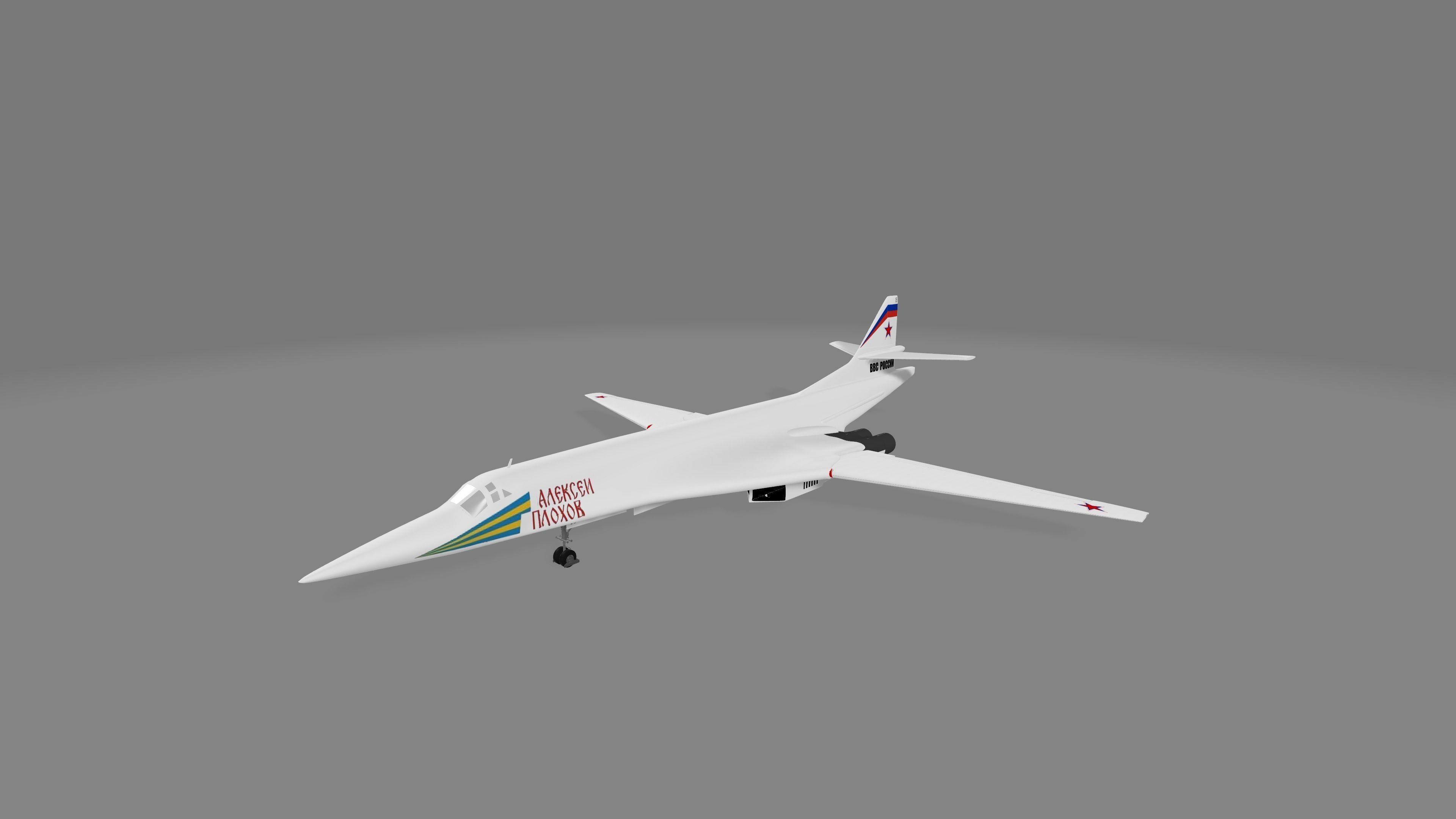 Tu-160 japanese fighter jet free 3D model | CGTrader