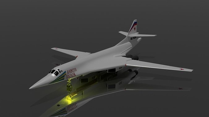 Tu-160 japanese fighter jet free 3D model | CGTrader