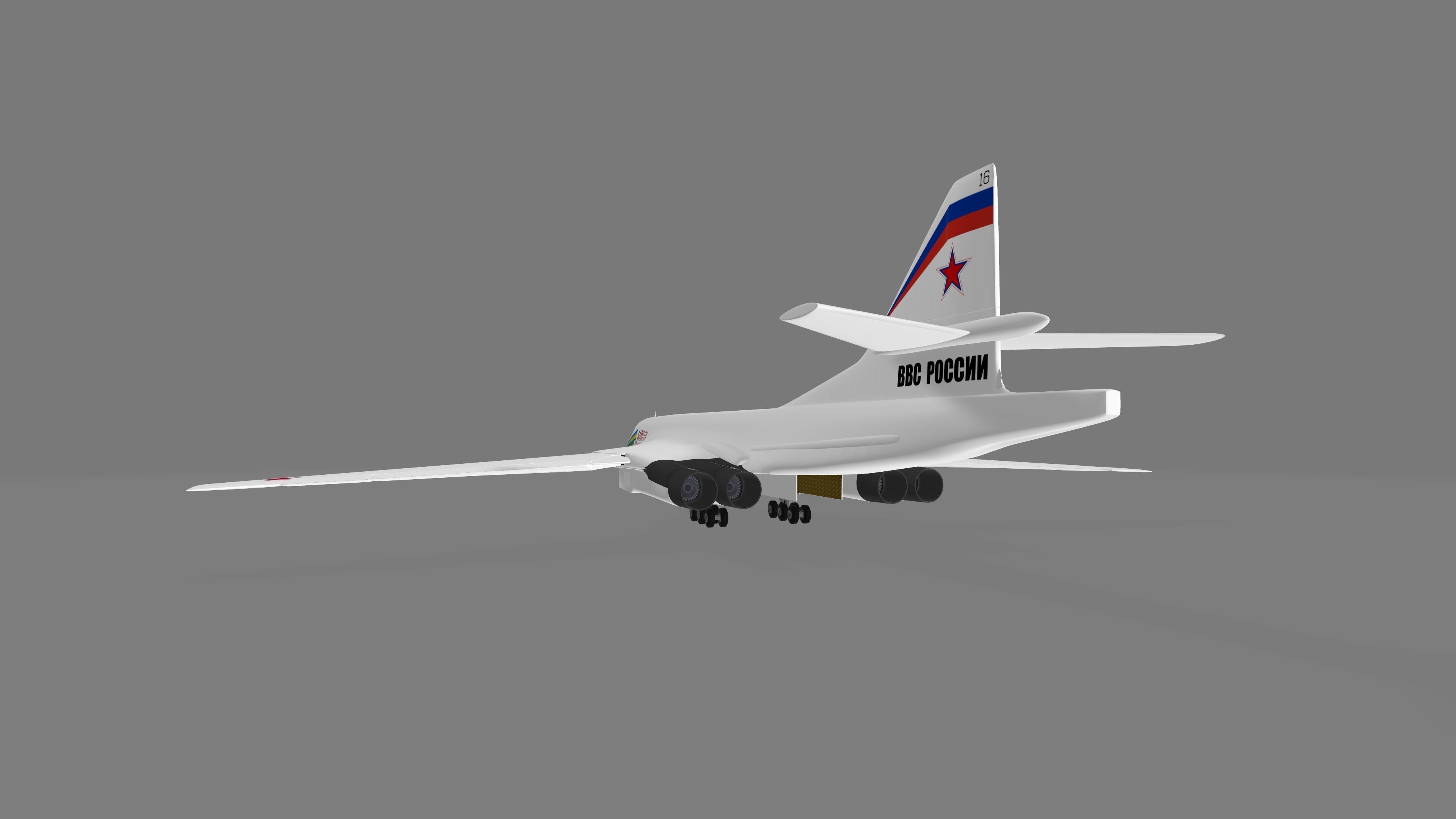 Tu-160 japanese fighter jet free 3D model | CGTrader
