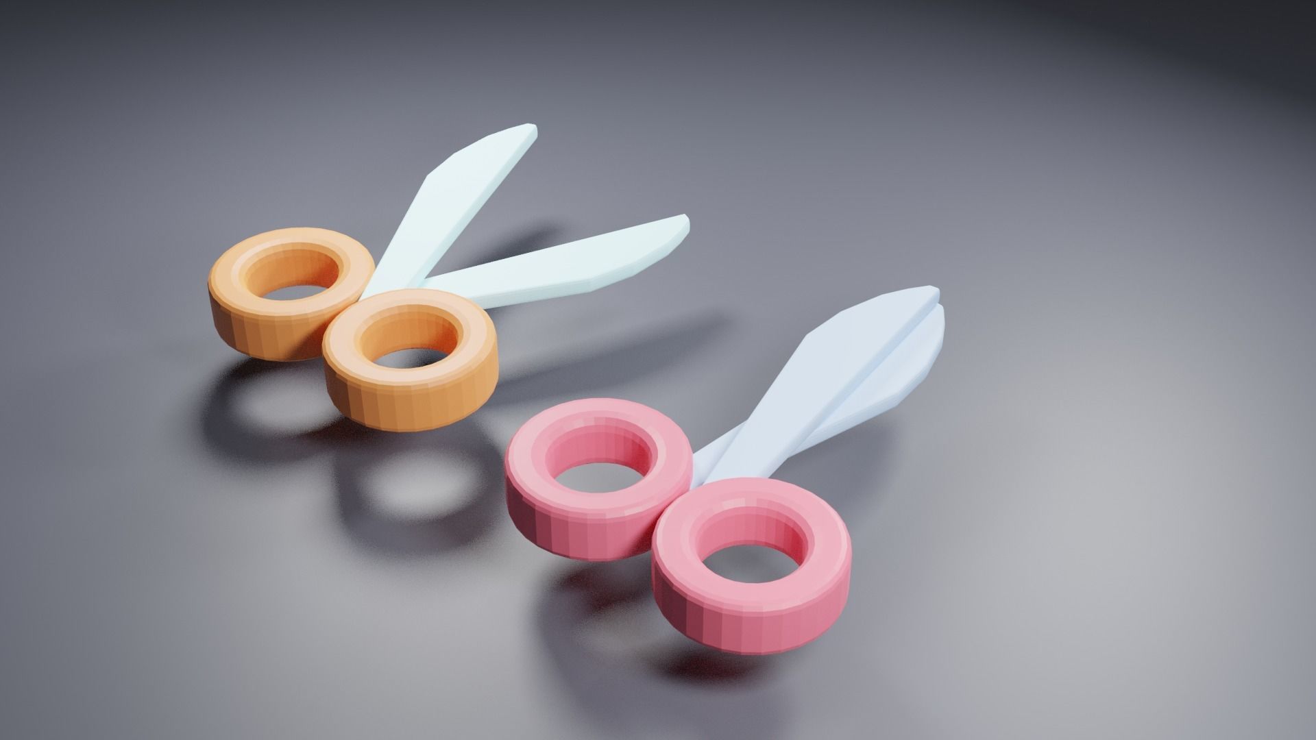 Scissor pair of scissors free VR / AR / low-poly 3D model animated ...