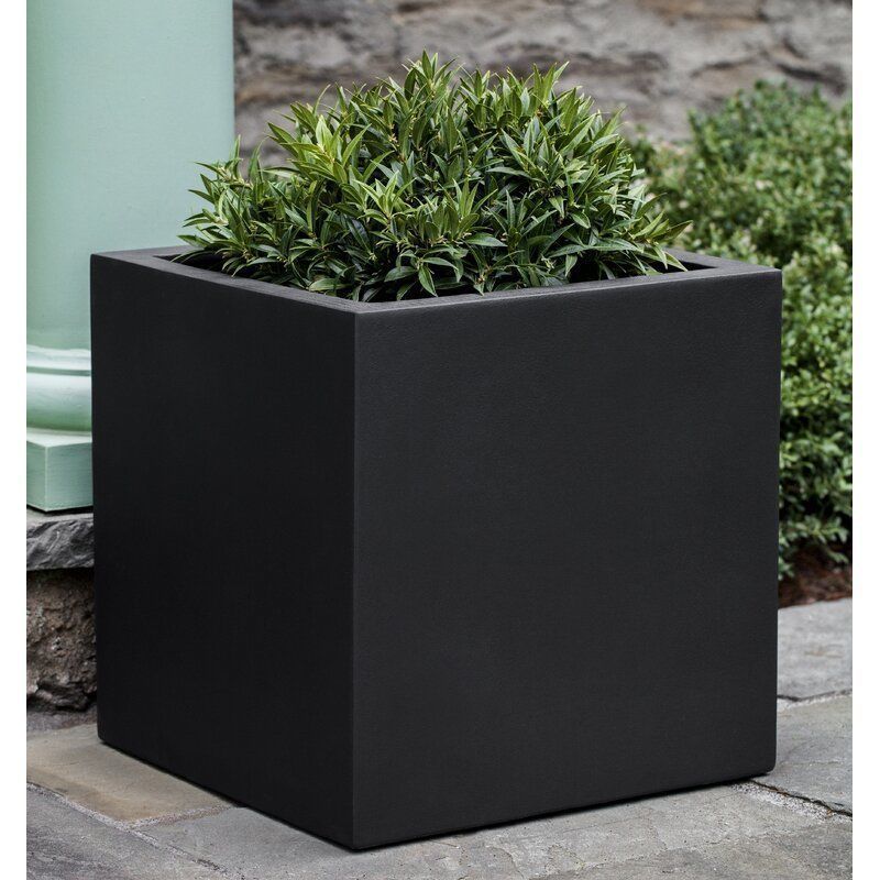 Onyx Black Lite Penning Fiberglass Planter Box free 3D model | CGTrader