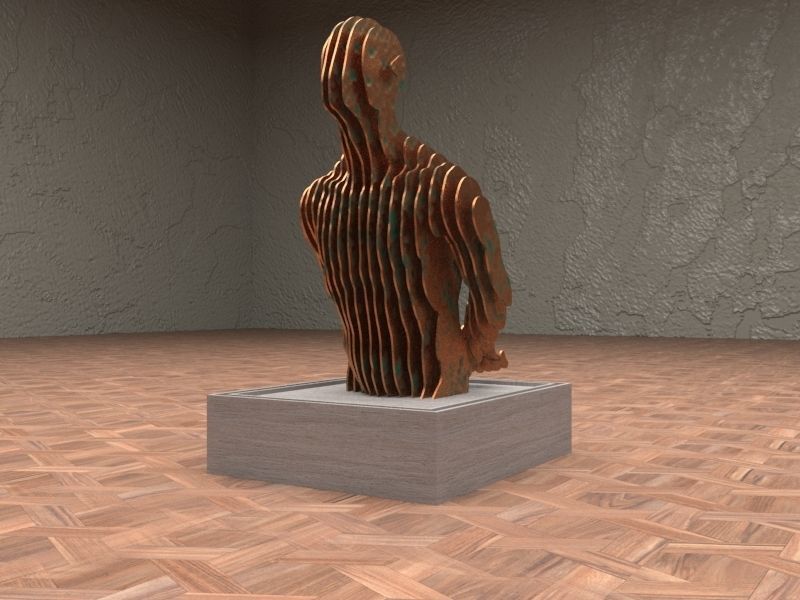 Transparent Human Statue 3D model | CGTrader