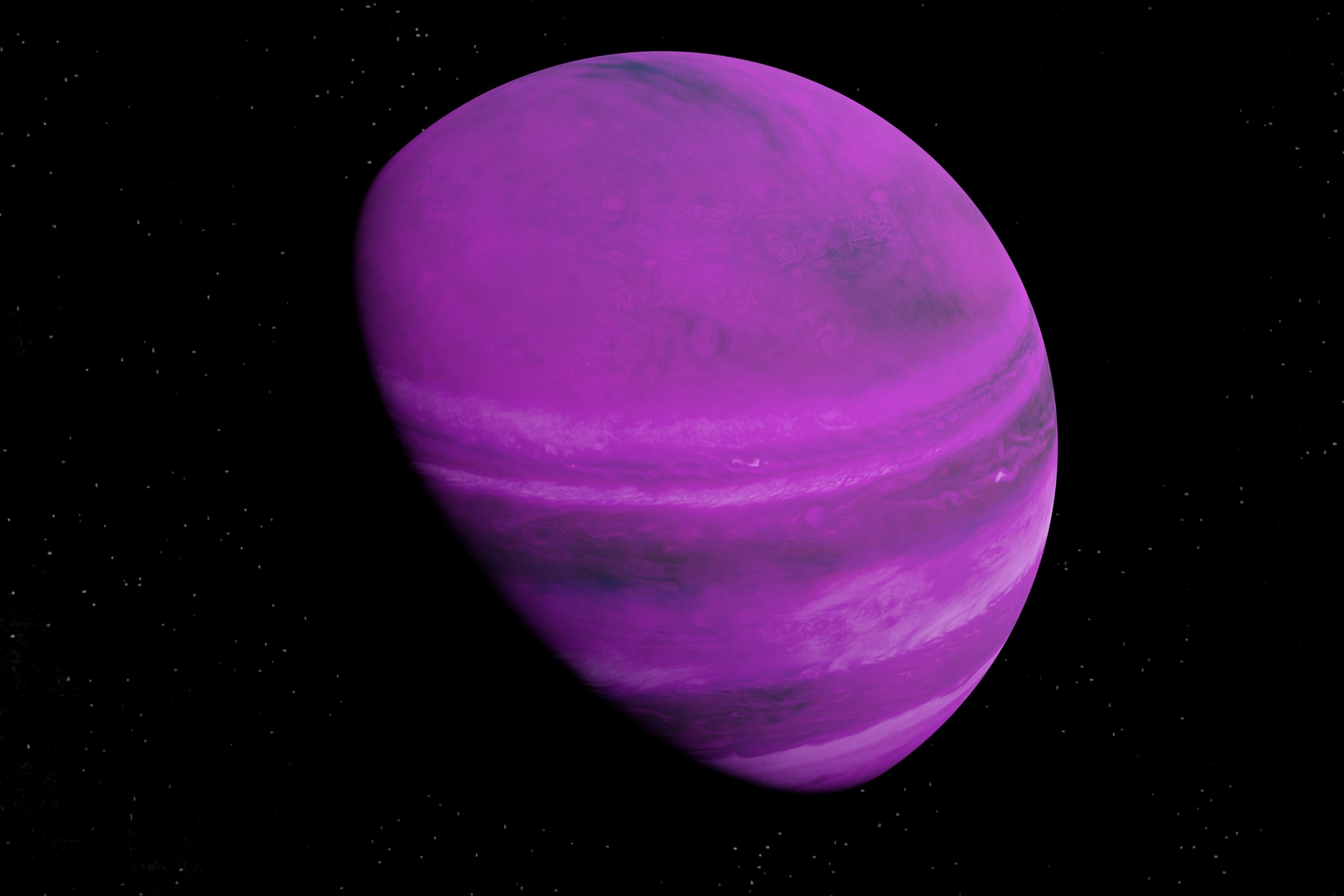 3D model Purple alien Jupiter gas giant VR / AR / low-poly | CGTrader