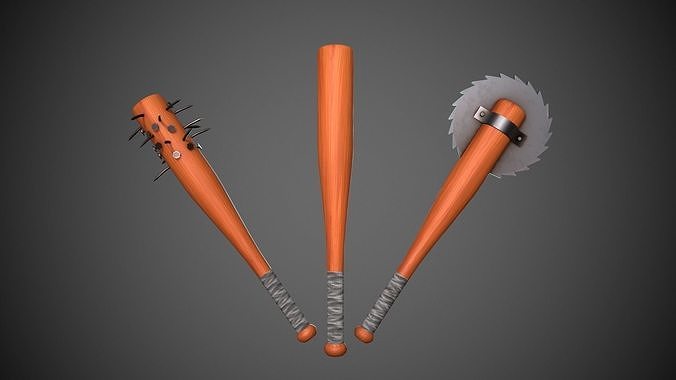 3D model Cartoony Baseball Bat Weapons VR / AR / low-poly | CGTrader