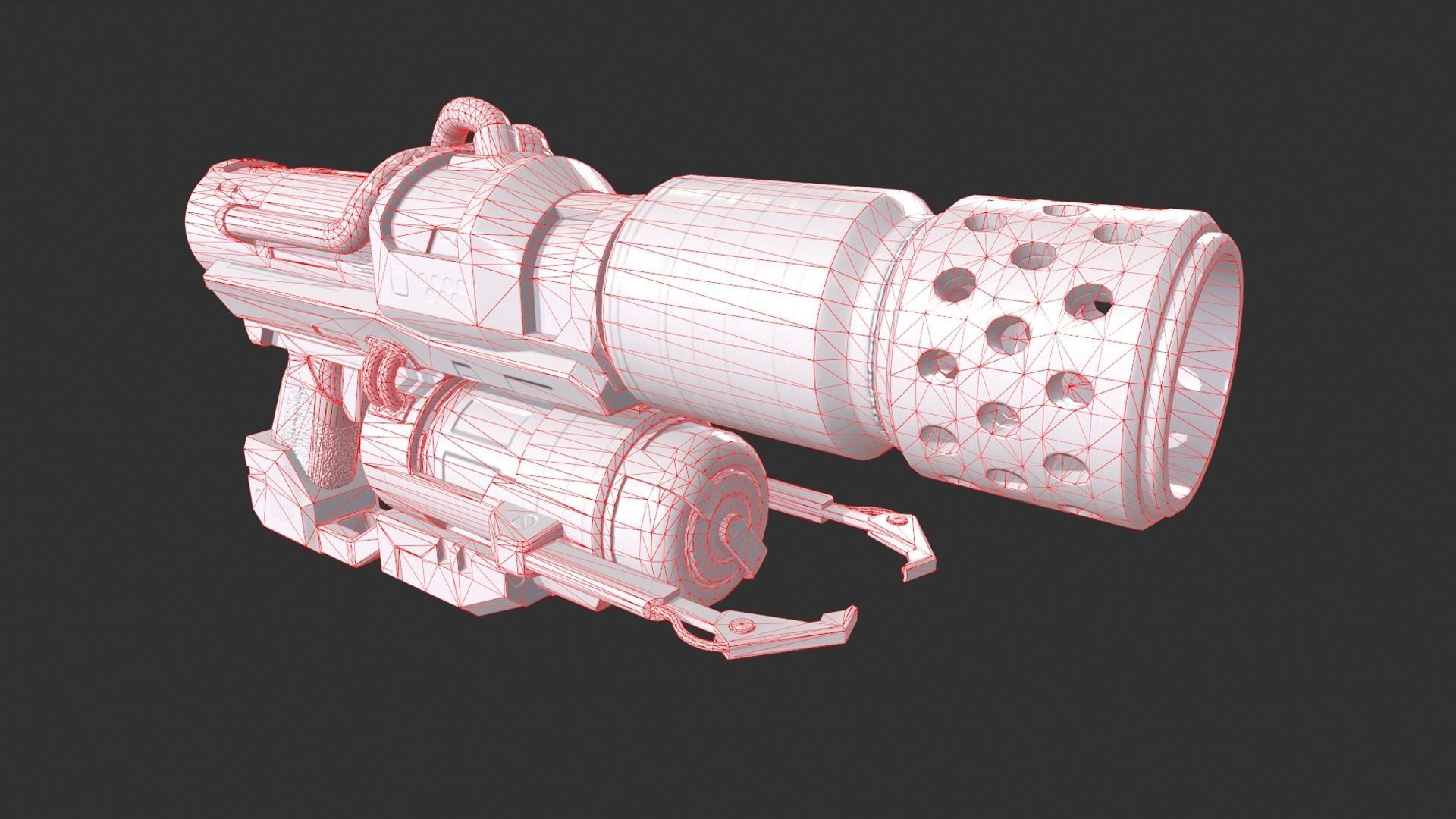 3D model Sci-fi Flamethrower VR / AR / low-poly | CGTrader