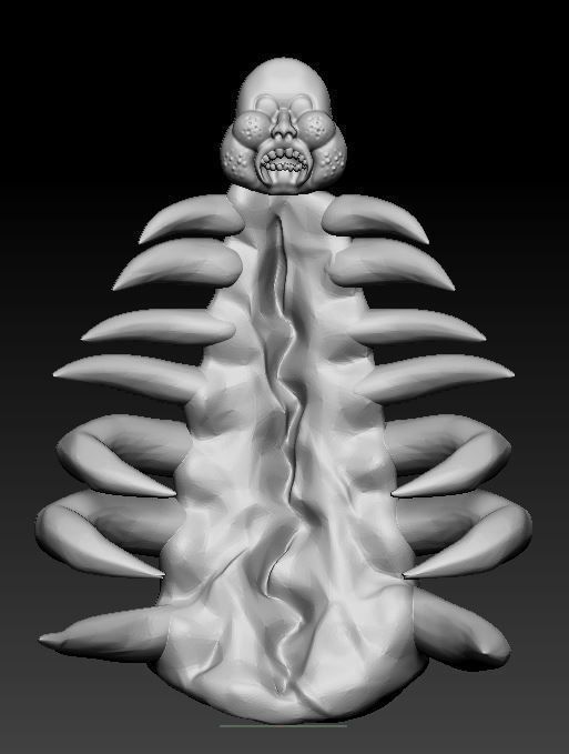 monster2 skeleton of creature free 3D model | CGTrader