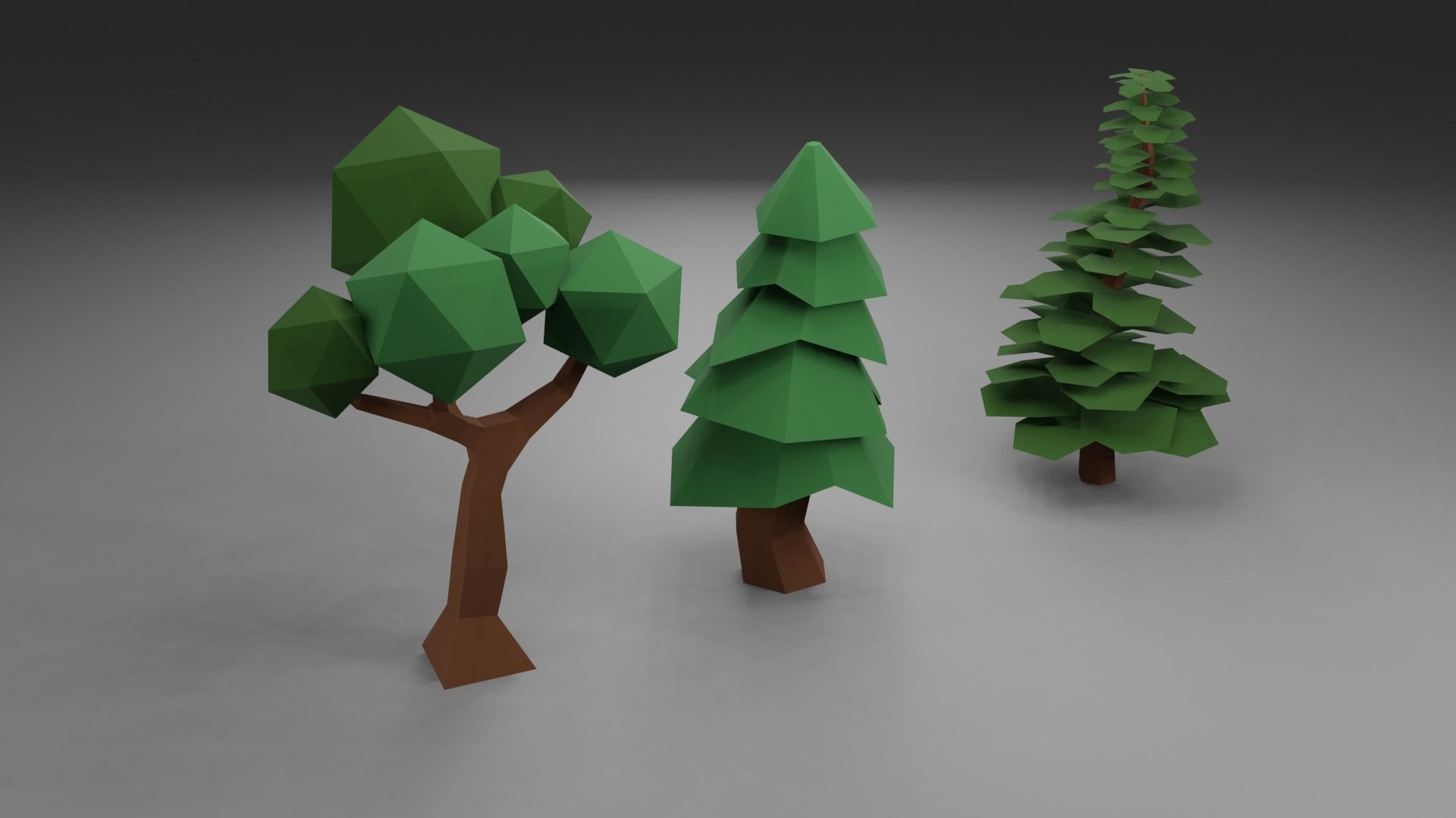 Free Low Polly Trees free VR / AR / low-poly 3D model | CGTrader