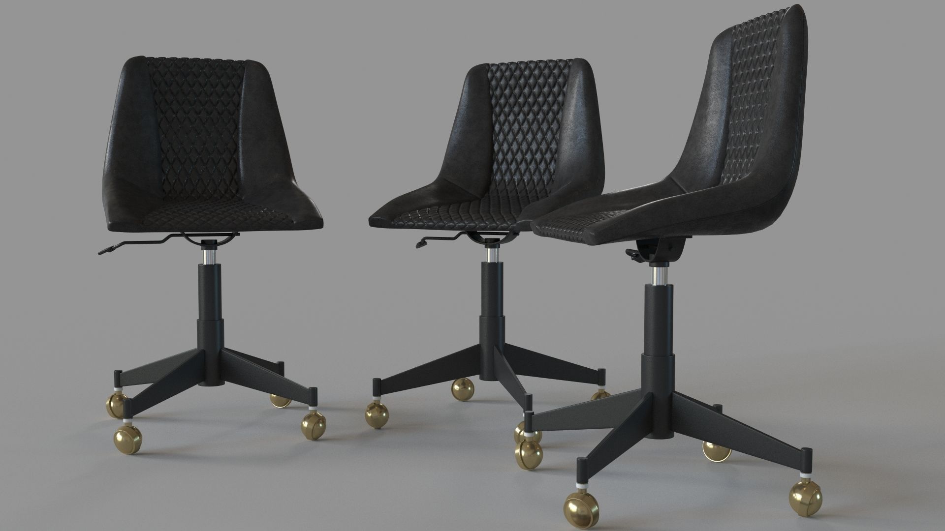Bucket Seat Desk Chair 3D model | CGTrader
