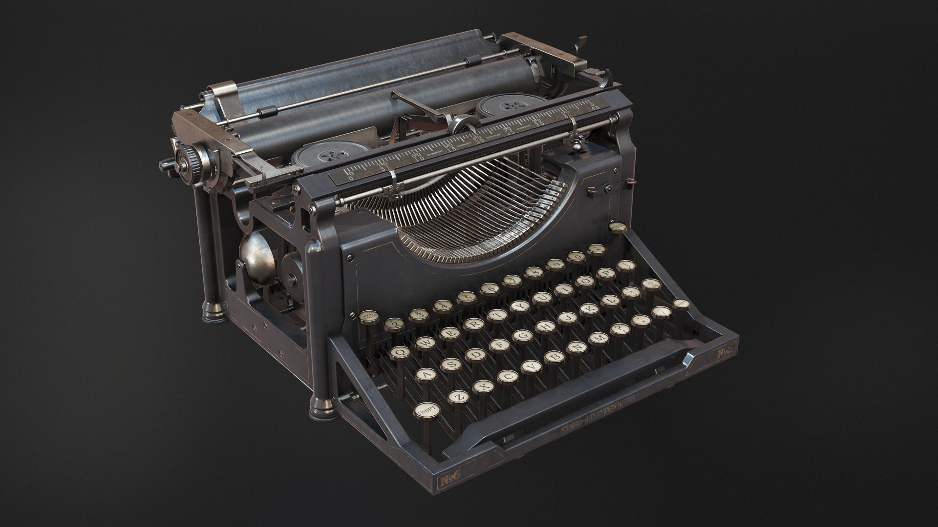 3D model Writing Machines 3D VR / AR / low-poly | CGTrader