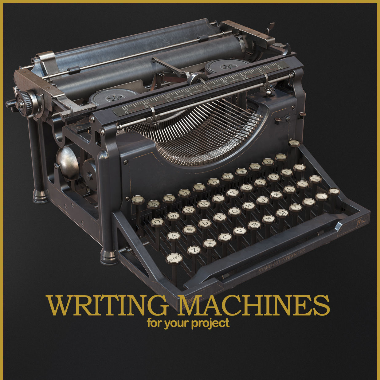 3D model Writing Machines 3D VR / AR / low-poly | CGTrader