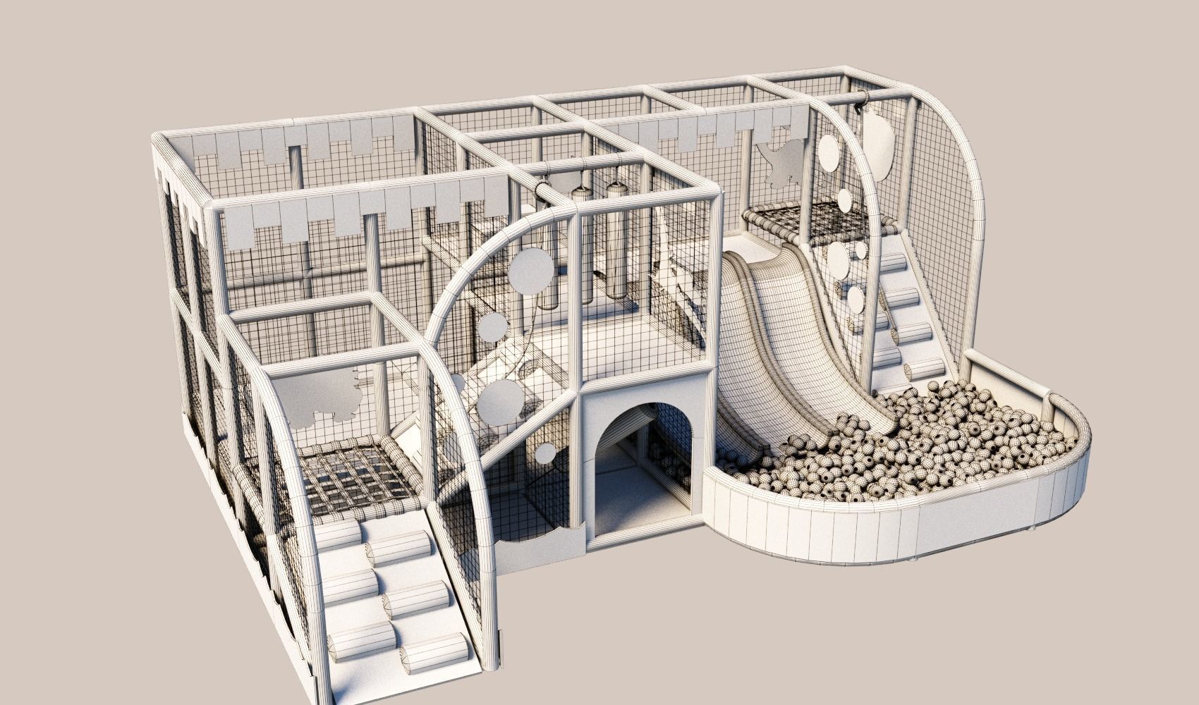 Amusement park Labyrinth 2 3D model | CGTrader