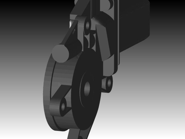 power window dc motor free 3D model | CGTrader