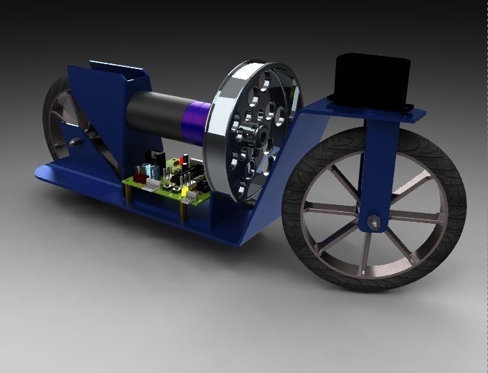 Self Balancing Bike free 3D model | CGTrader