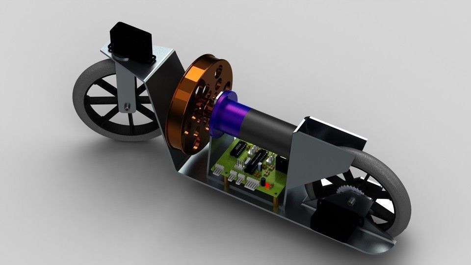 Self Balancing Bike free 3D model | CGTrader