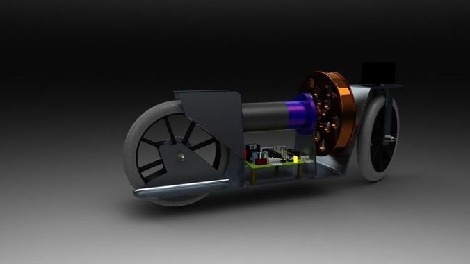 Self Balancing Bike free 3D model | CGTrader