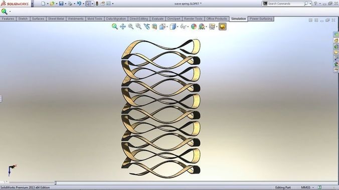 wave spring free 3D model | CGTrader