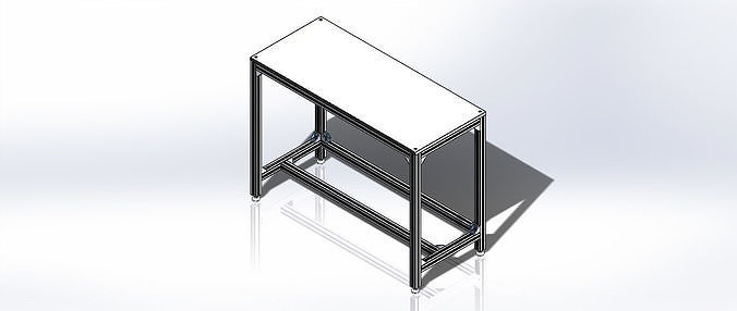 Aluminum Bench - Bancada de Aluminio 3D model | CGTrader
