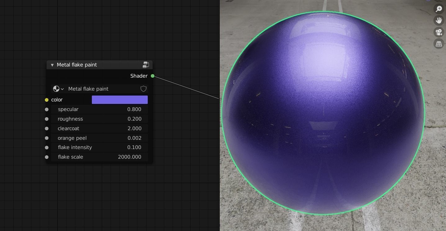 Metal flake paint shader 3D model | CGTrader