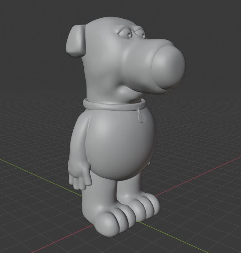 Brian Griffin 3D model 3D printable | CGTrader
