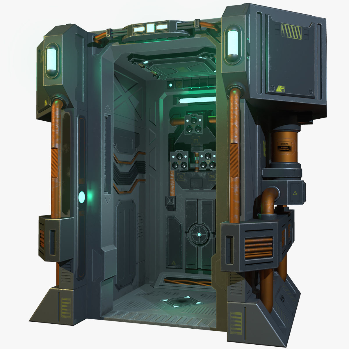 3D model Scifi Chamber VR / AR / low-poly | CGTrader