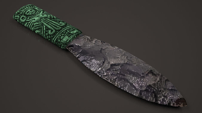 Aztec Obsidian Dagger