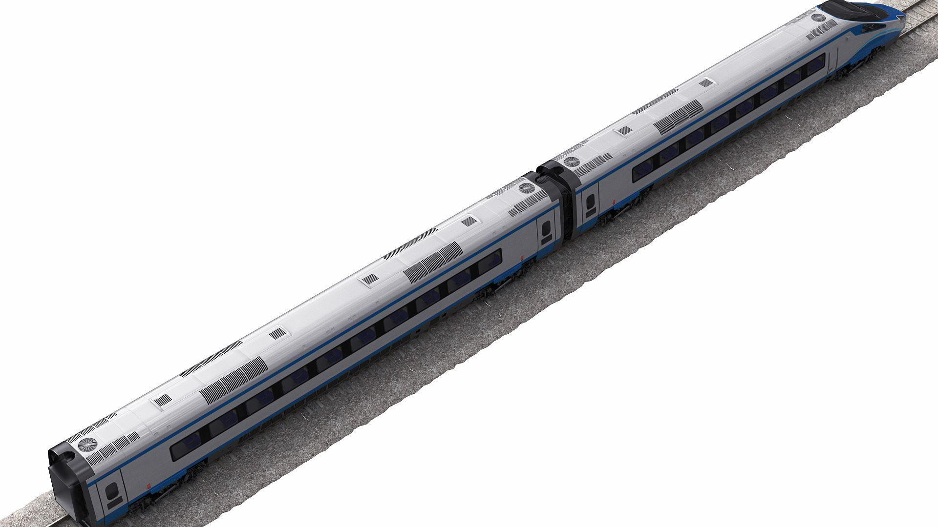 Train ETR610 Pendolino 3D model | CGTrader