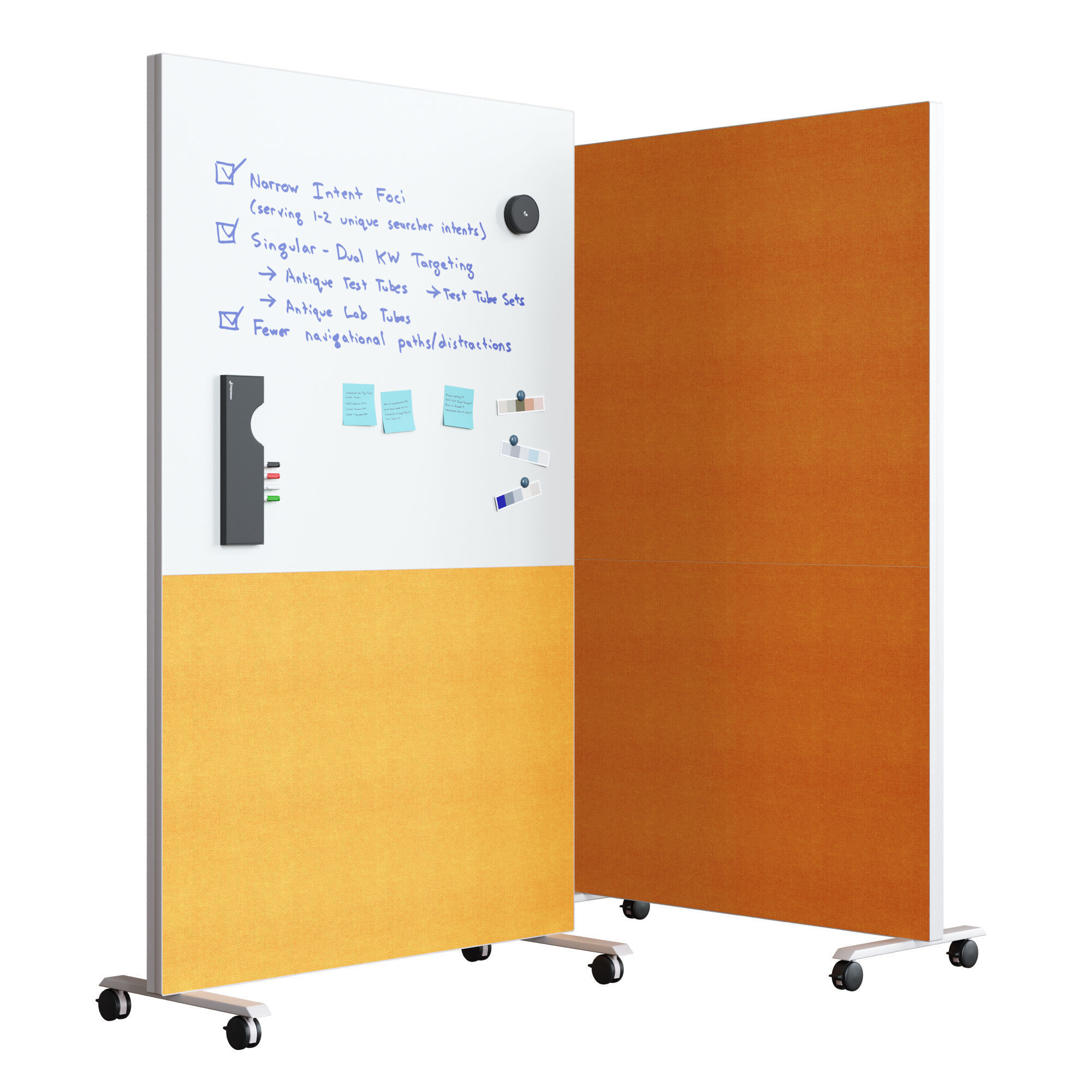 PolyVision - WhiteBoard Texture Mobile Acoustic Panel 3D model | CGTrader