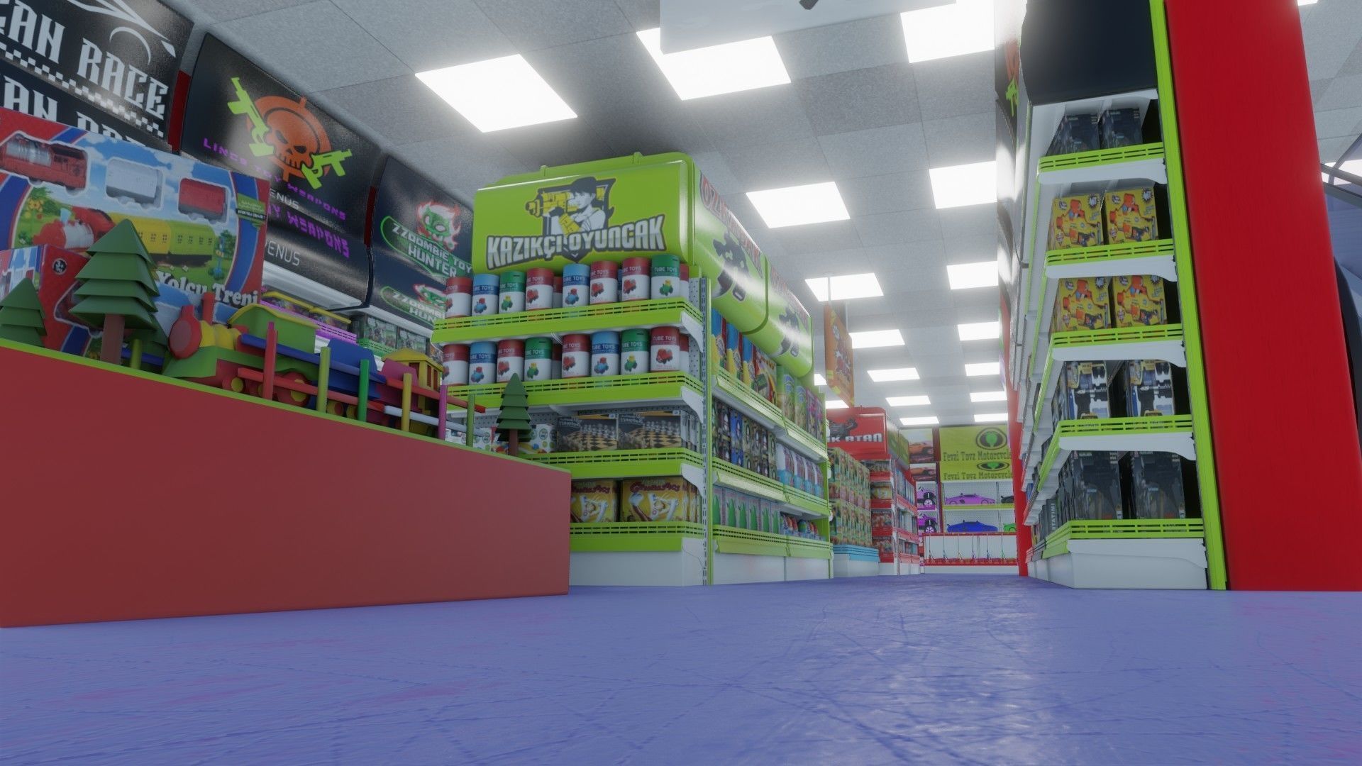 Big Toy Center 3D 3D model animated | CGTrader