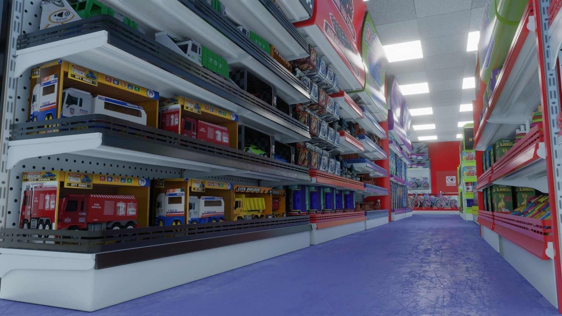 Big Toy Center 3D 3D model animated | CGTrader