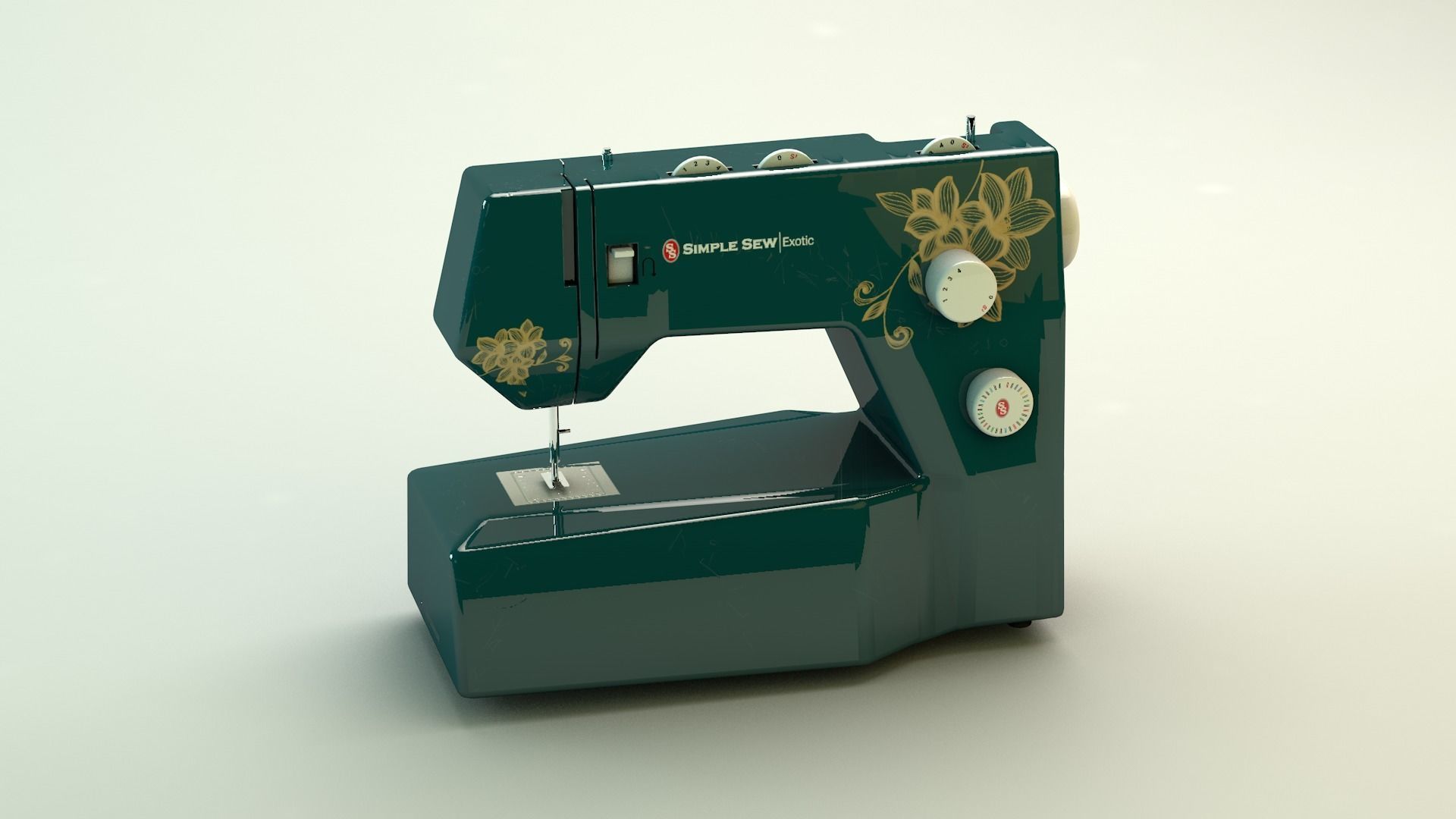 3D model Sewing Machine Vintage Style VR / AR / low-poly | CGTrader