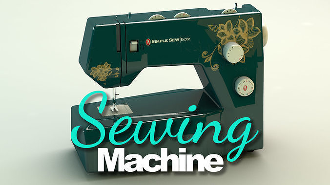 3D model Sewing Machine Vintage Style VR / AR / low-poly | CGTrader