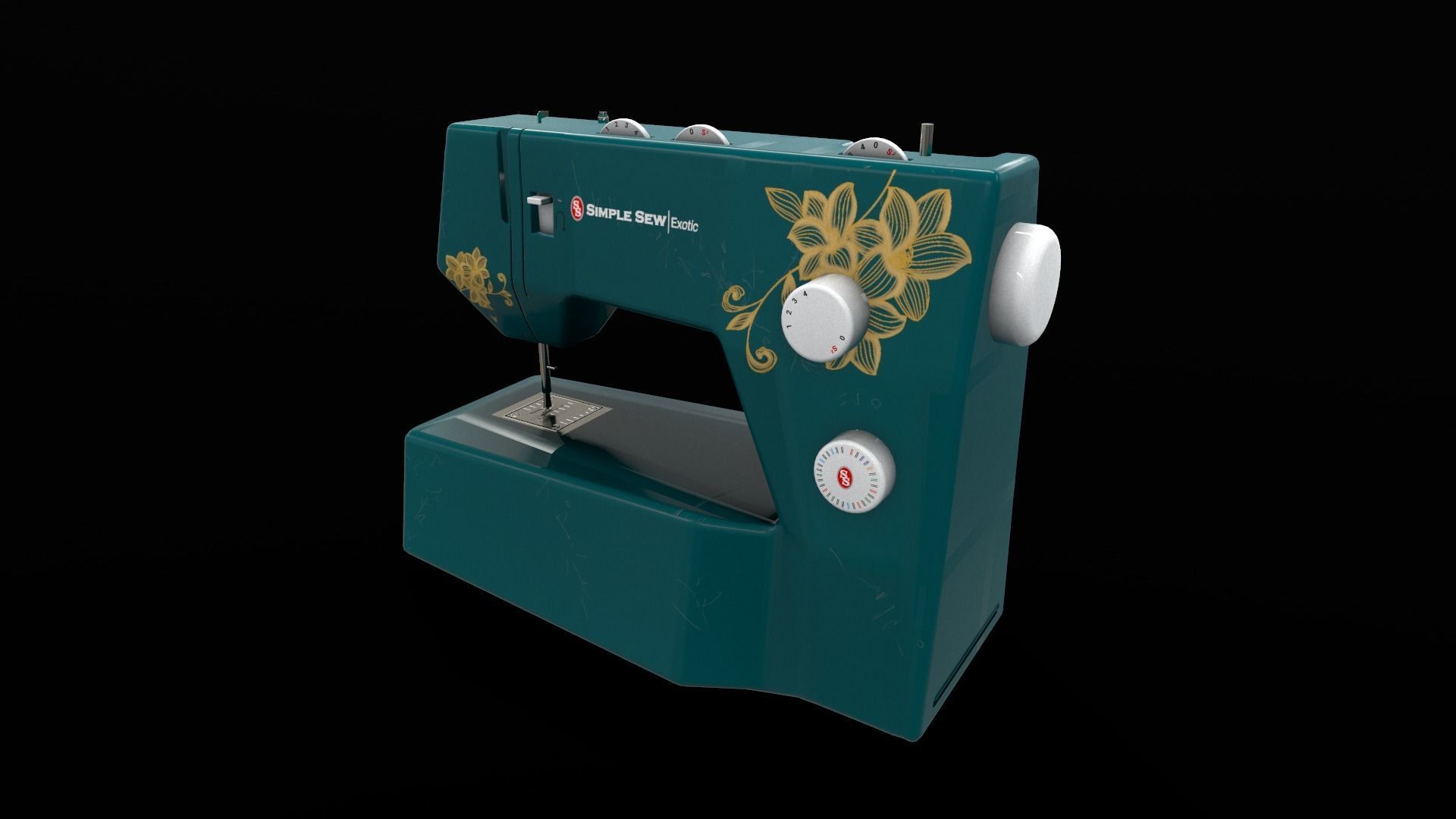 3D model Sewing Machine Vintage Style VR / AR / low-poly | CGTrader