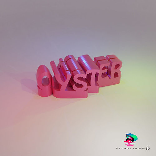 3D Word Shape - Woman Oyster 3D model 3D printable | CGTrader