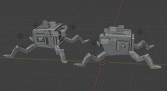 OCTO BOT 3D model animated | CGTrader