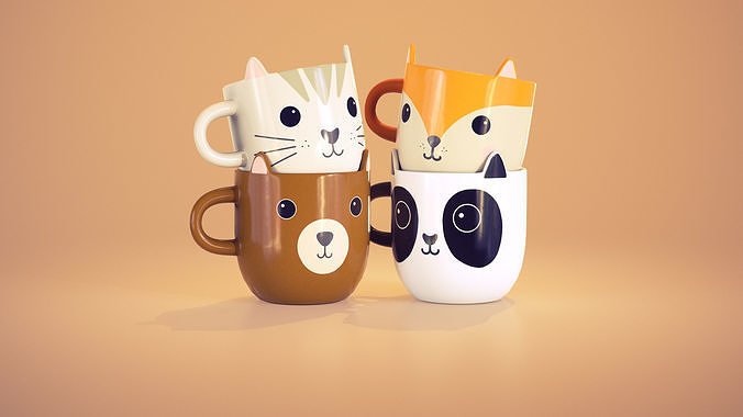 3D model Cure Cups VR / AR / low-poly | CGTrader