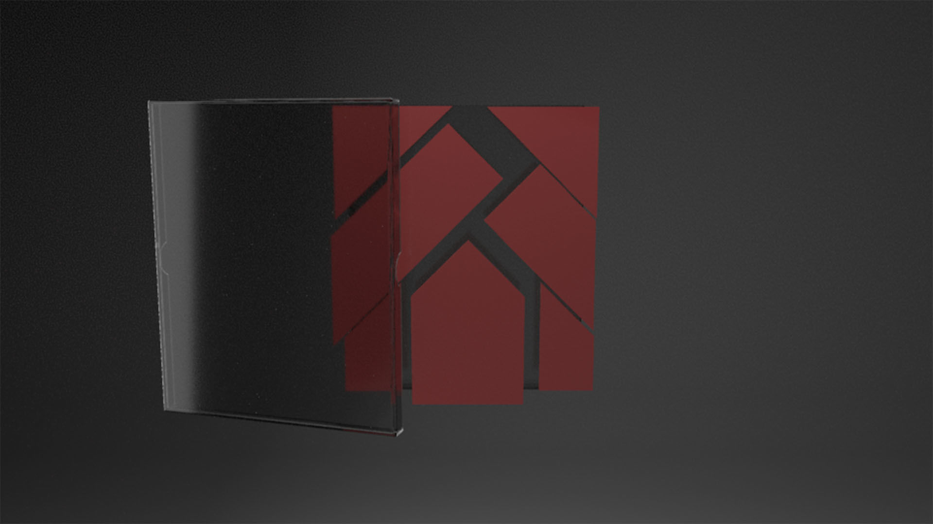 Tangram glass door with frame 3D model | CGTrader