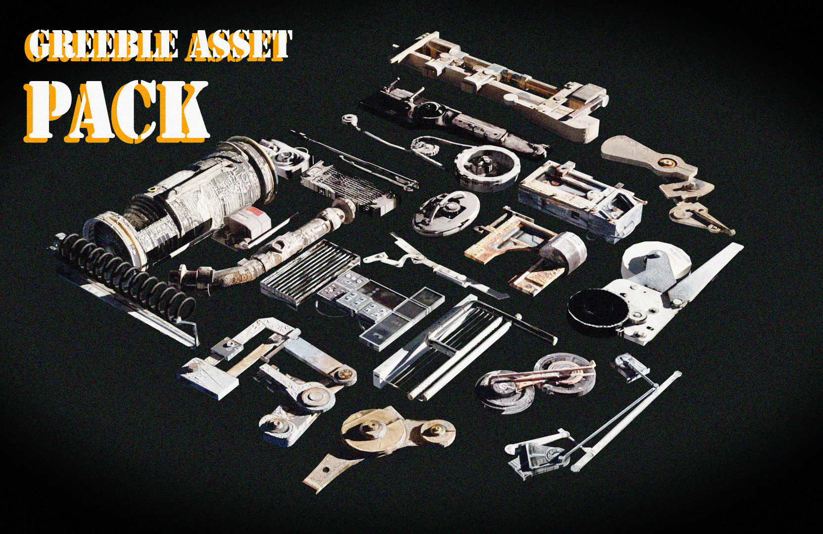 Greeble Asset Pack 3D model | CGTrader