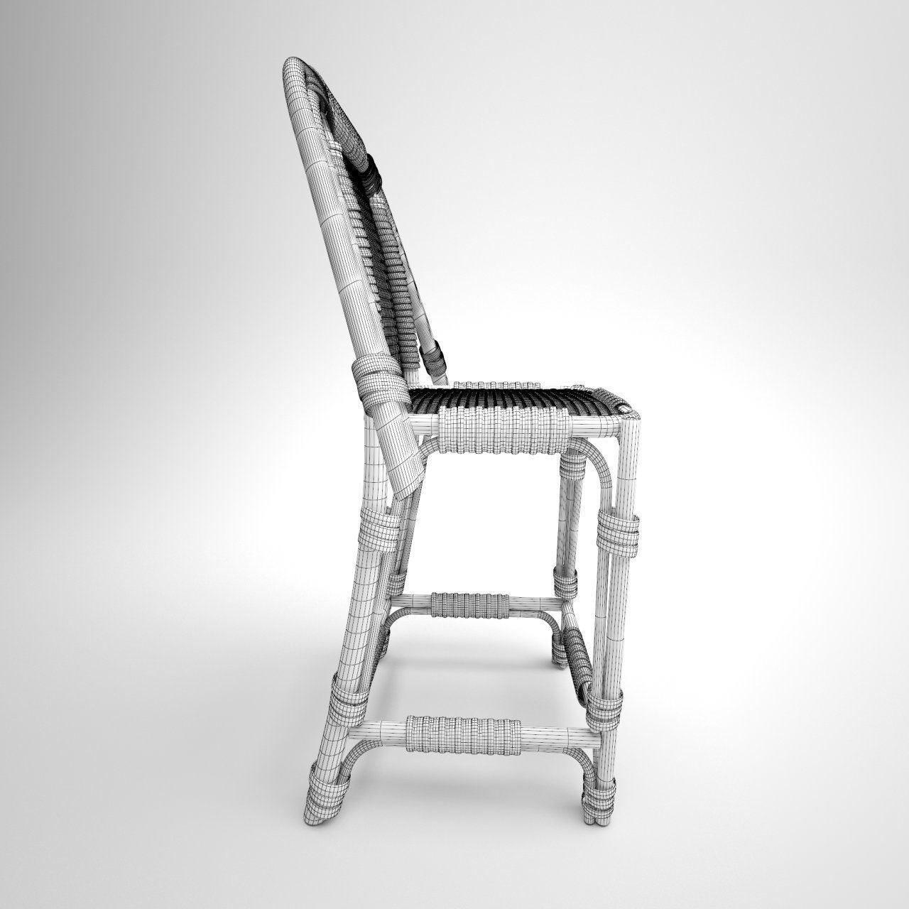 Rattan Chair free 3D model | CGTrader